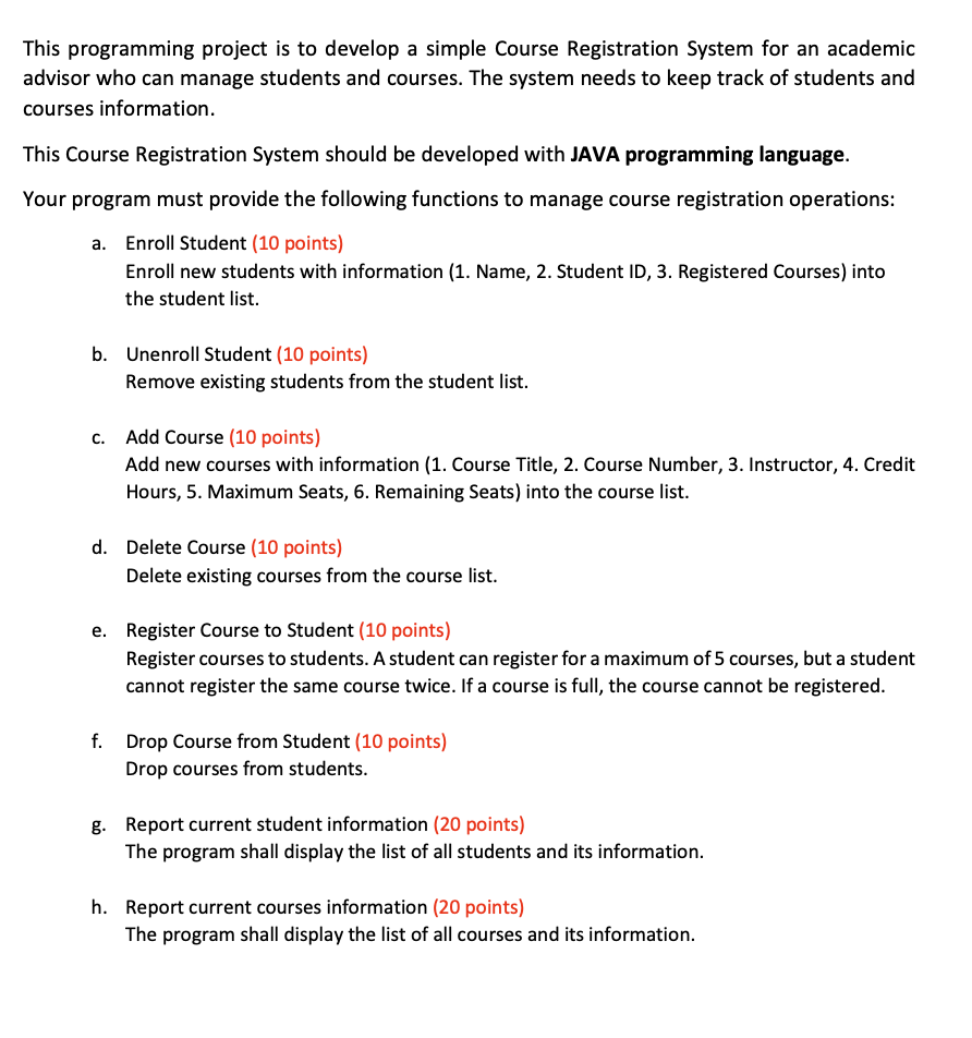 Solved This has to be done by the 30th of November and must | Chegg.com