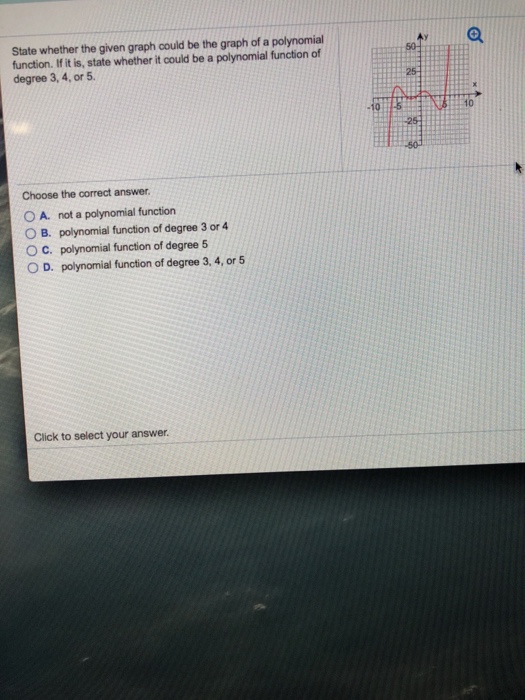 Solved State whether the given graph could be the graph of a | Chegg.com