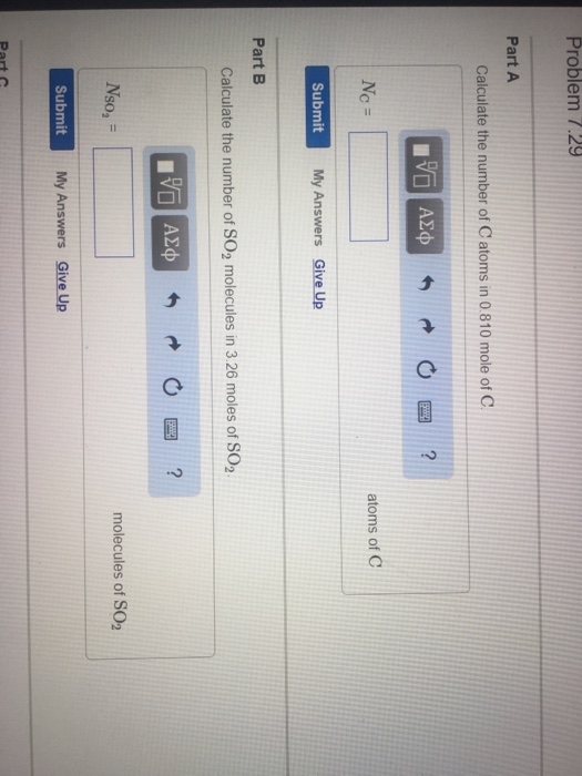 Solved Calculate the number of C atoms in 0.810 mole of C. | Chegg.com
