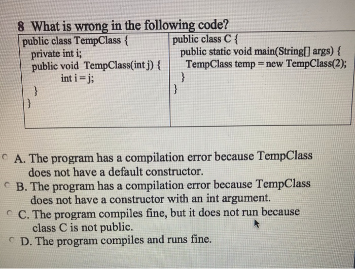 Solved 7 Analyze the following code: public class Test ( | Chegg.com