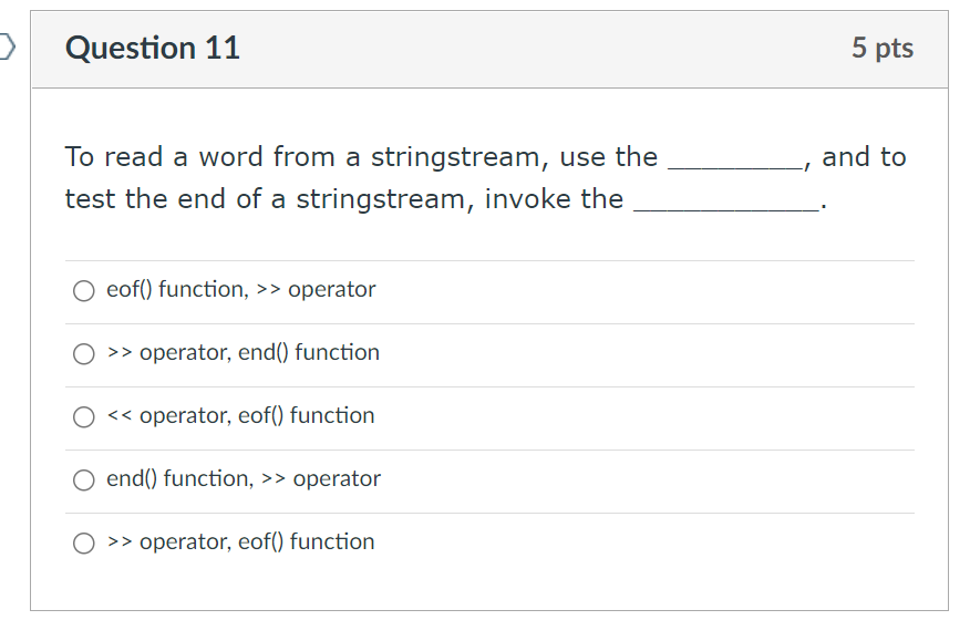 Solved Expression that returns a C-String from a string | Chegg.com
