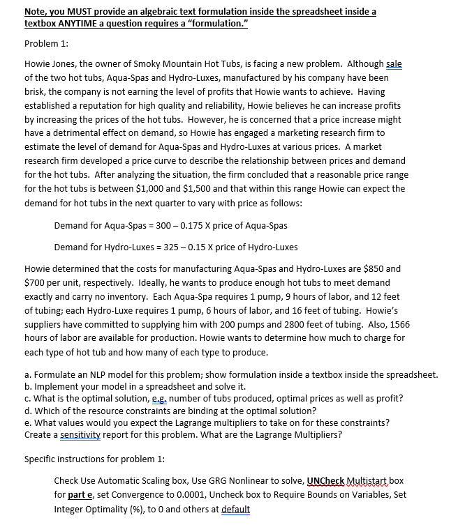 Solved please help answer this non linear problem.When | Chegg.com