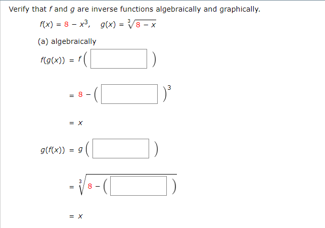Solved Find f o g, g o f, and g o g f(x) x2, (a) fo g g(x) | Chegg.com