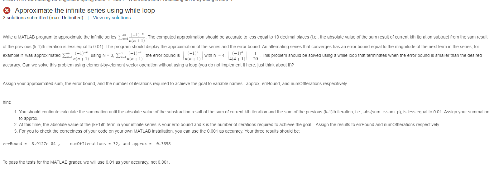 Solved Solution 21 Of 4 Tests Passed 25 Submitted Less 