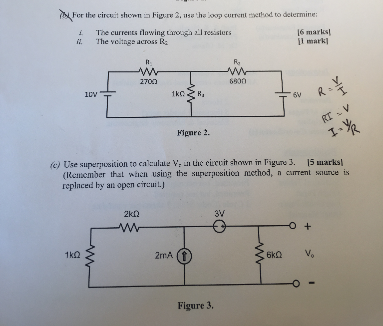 Solved nx For the circuit shown in Figure 2, use the loop | Chegg.com