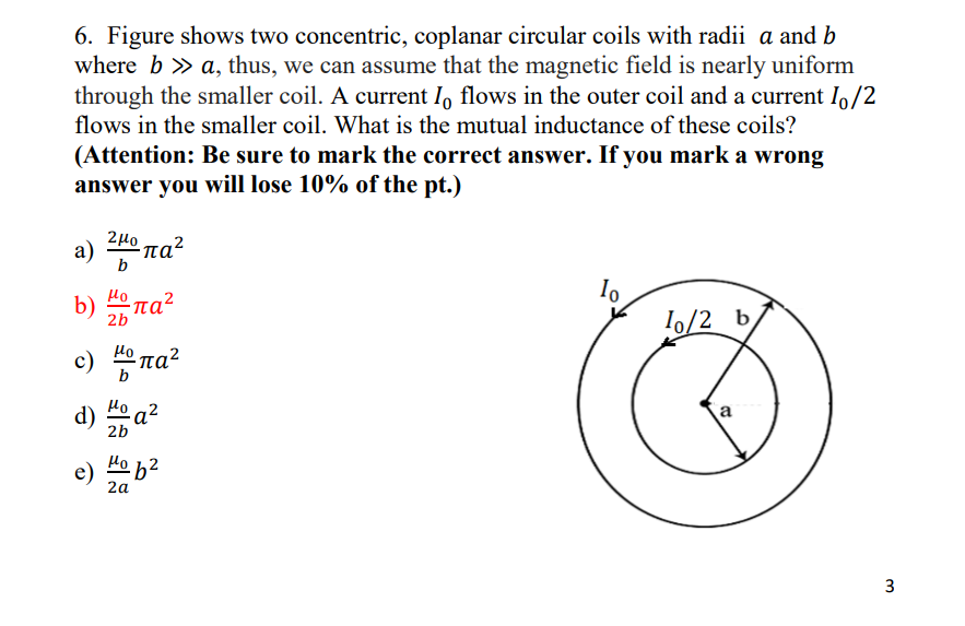 6. Figure shows two concentric, coplanar circular | Chegg.com