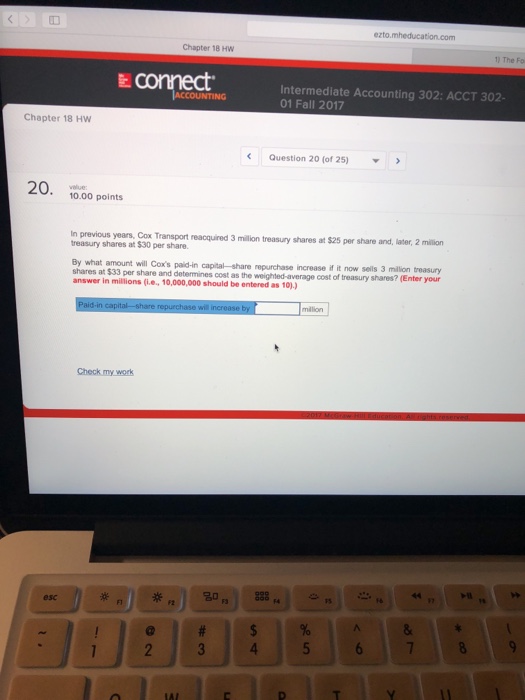 Solved Chapter 18 HW 1) The Fo Connect. Intermediate | Chegg.com
