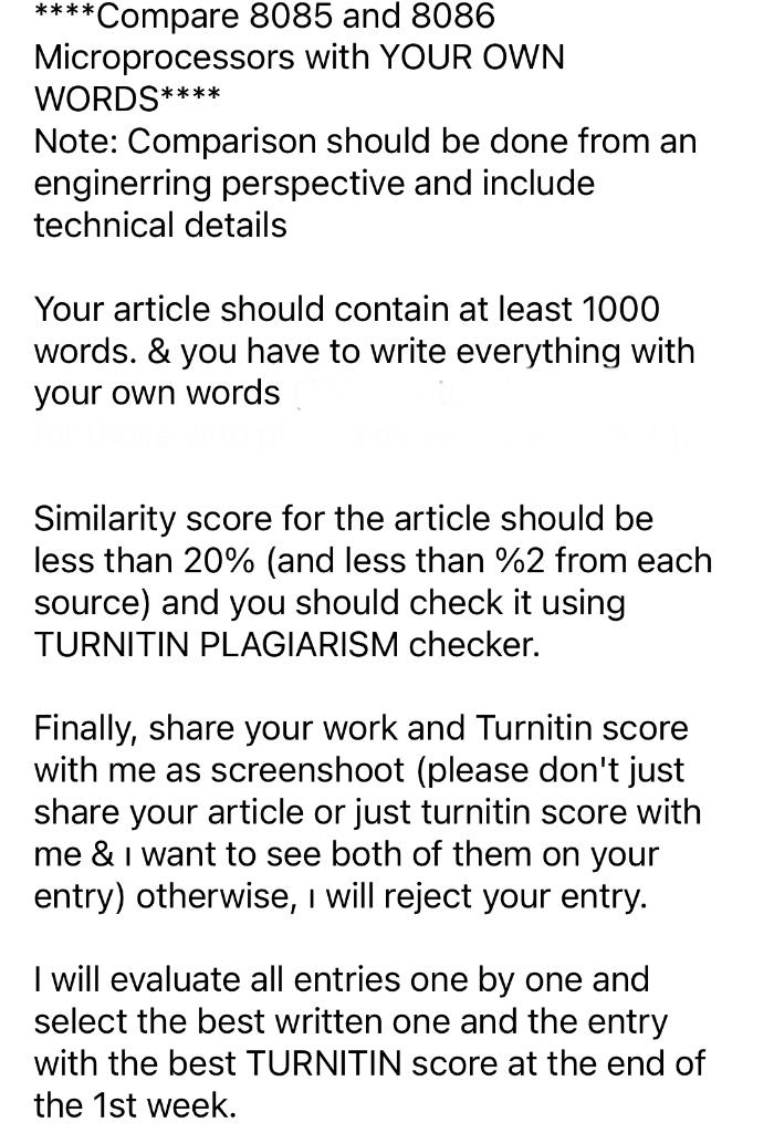 Solved **** **** *Compare 8085 and 8086 Microprocessors with | Chegg.com
