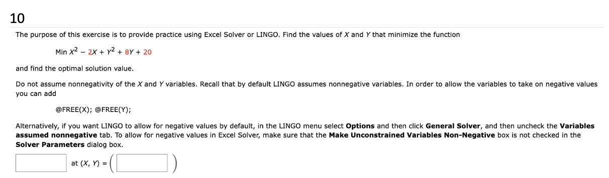 Solved 10The purpose of this exercise is to provide practice | Chegg.com
