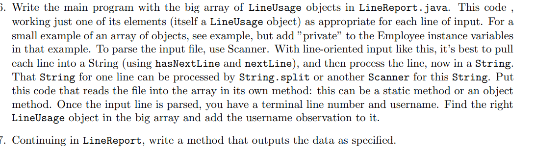 Solved 1 3. Write the main program with the big array of | Chegg.com