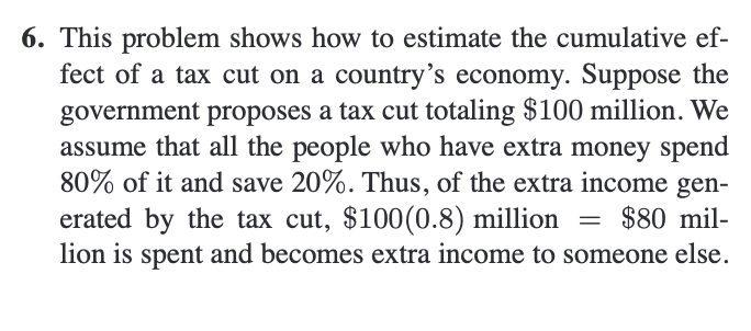Solved 6. This problem shows how to estimate the cumulative | Chegg.com