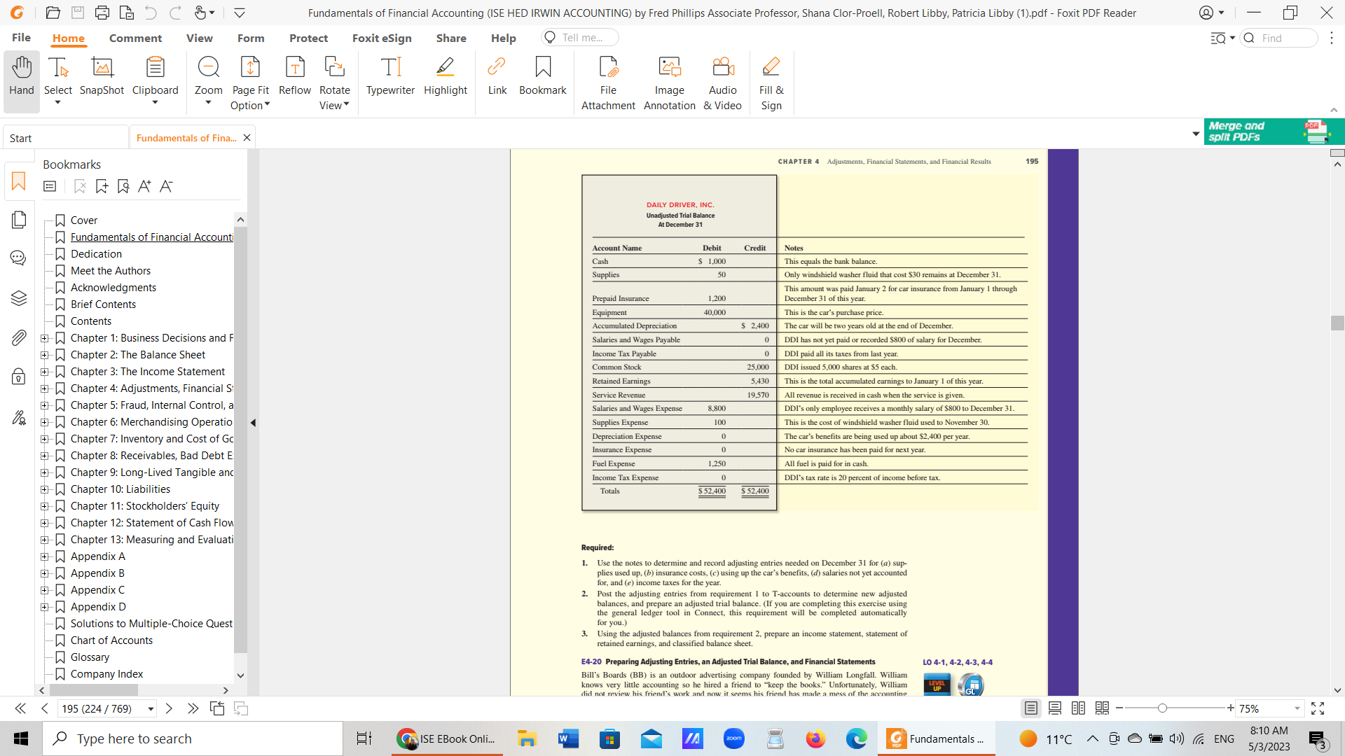 Solved ACCOUNTING) by Fred Phillips Associate Professor, | Chegg.com