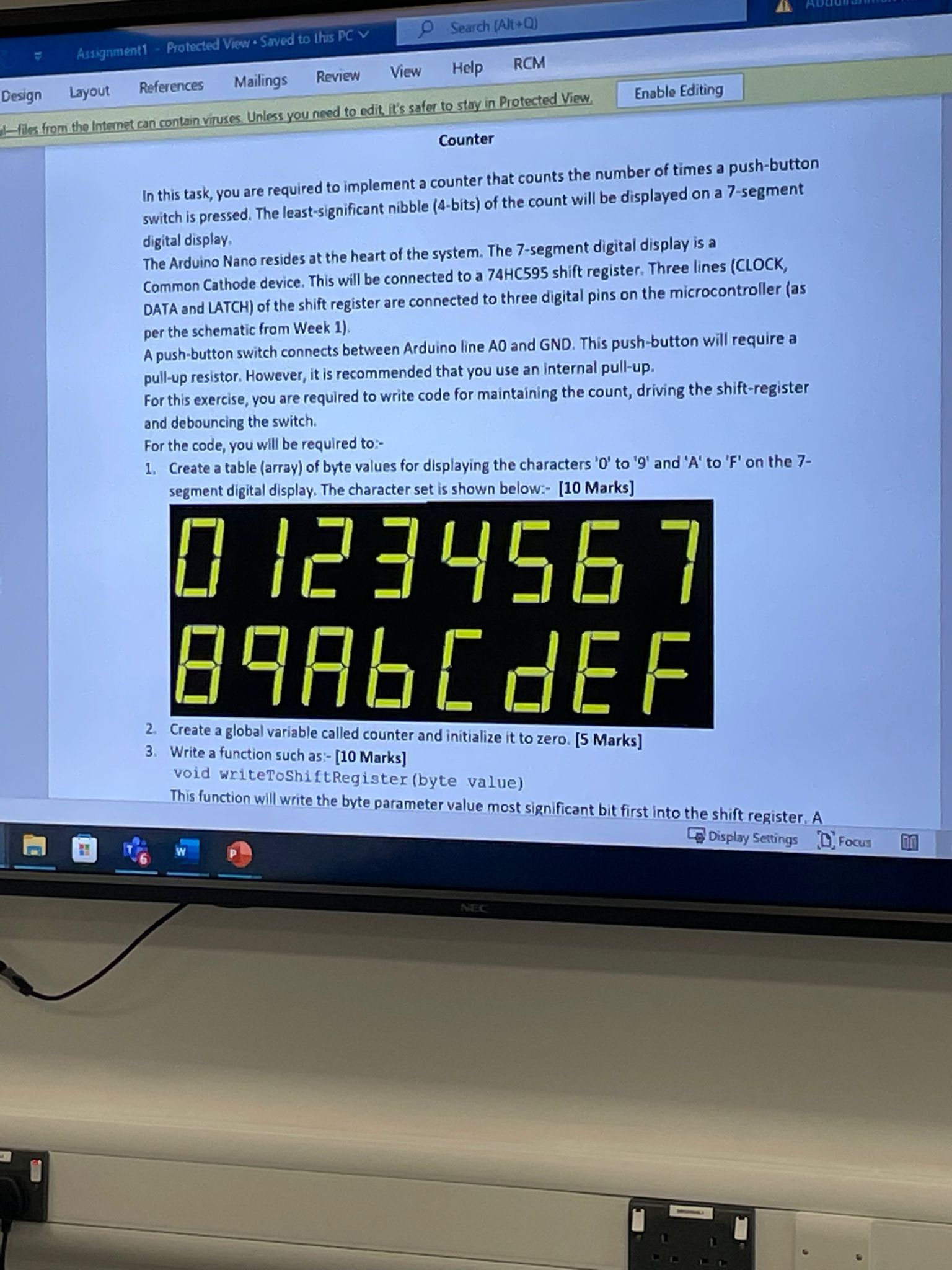 Solved In this task, you must implement a counter that | Chegg.com