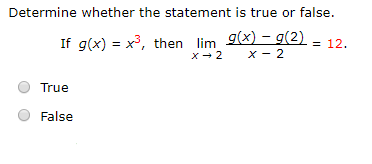 Solved Determine whether the statement is true or false. If | Chegg.com