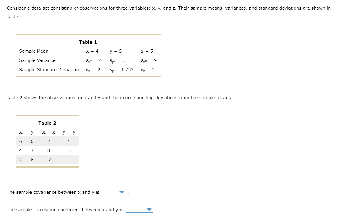 Solved Consider A Data Set Consisting Of Observations For