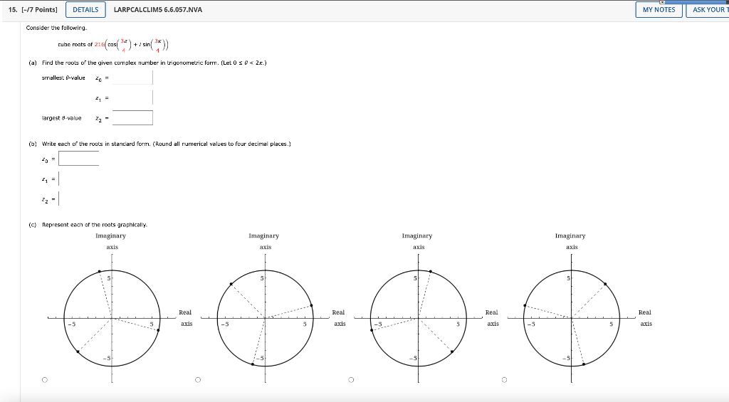 Solved Consider the followirg. rulac roats of | Chegg.com