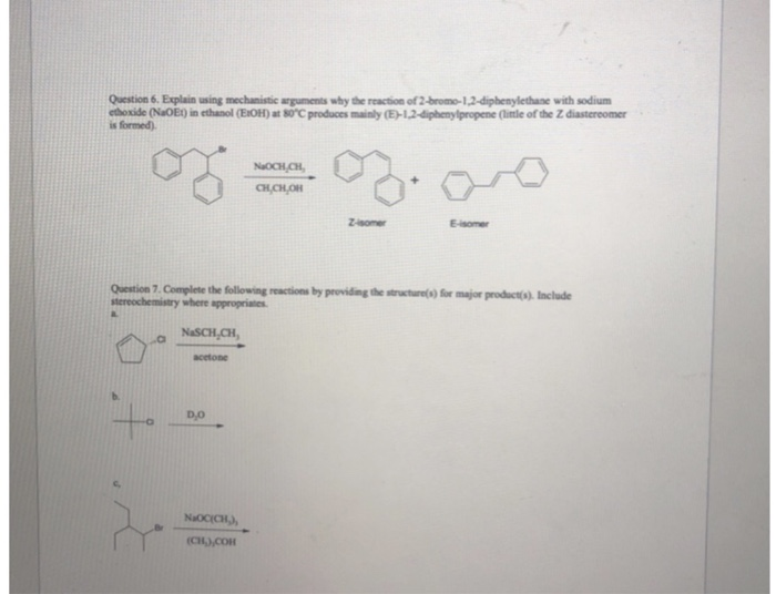Solved Question 6. Explain using mechanistic arguments why | Chegg.com