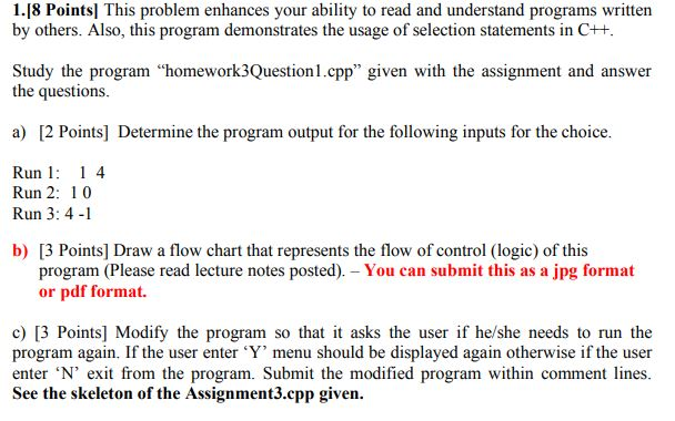 Solved 1.18 Pointsl This problem enhances your ability to | Chegg.com