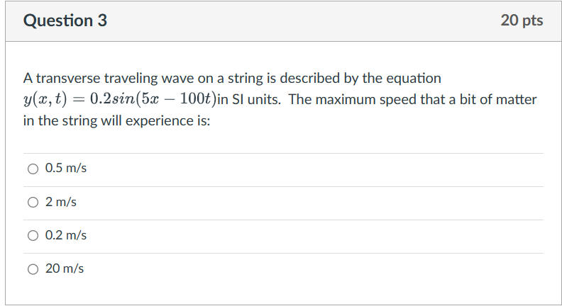 Solved A transverse traveling wave on a string is described | Chegg.com