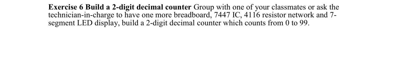 Solved Exercise 6 Build a 2-digit decimal counter Group with | Chegg.com