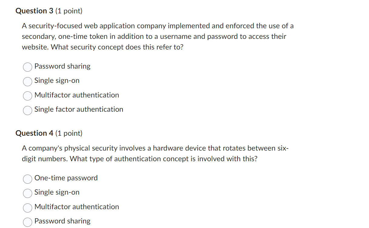Solved IAM is used to identify and authenticate users. What | Chegg.com