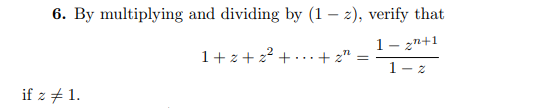 Solved 6. By multiplying and dividing by (1 – 2), verify | Chegg.com