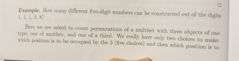 Solved xample. How many different five-digit numbers can be | Chegg.com