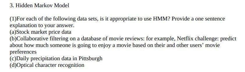 Solved (1)For each of the following data sets, is it | Chegg.com