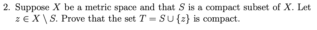 Solved Consider R with the usual metric. Let S = {n2 : x ∈ | Chegg.com