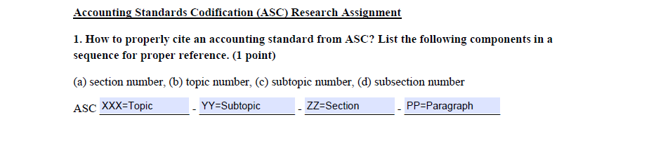 Solved 1 How To Properly Cite An Accounting Standard From