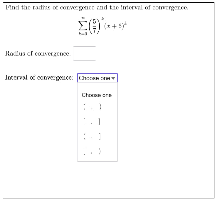 Solved Find the radius of convergence and the interval of | Chegg.com