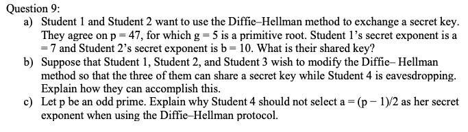 Solved Question : a) Student 1 and Student 2 want to use the | Chegg.com