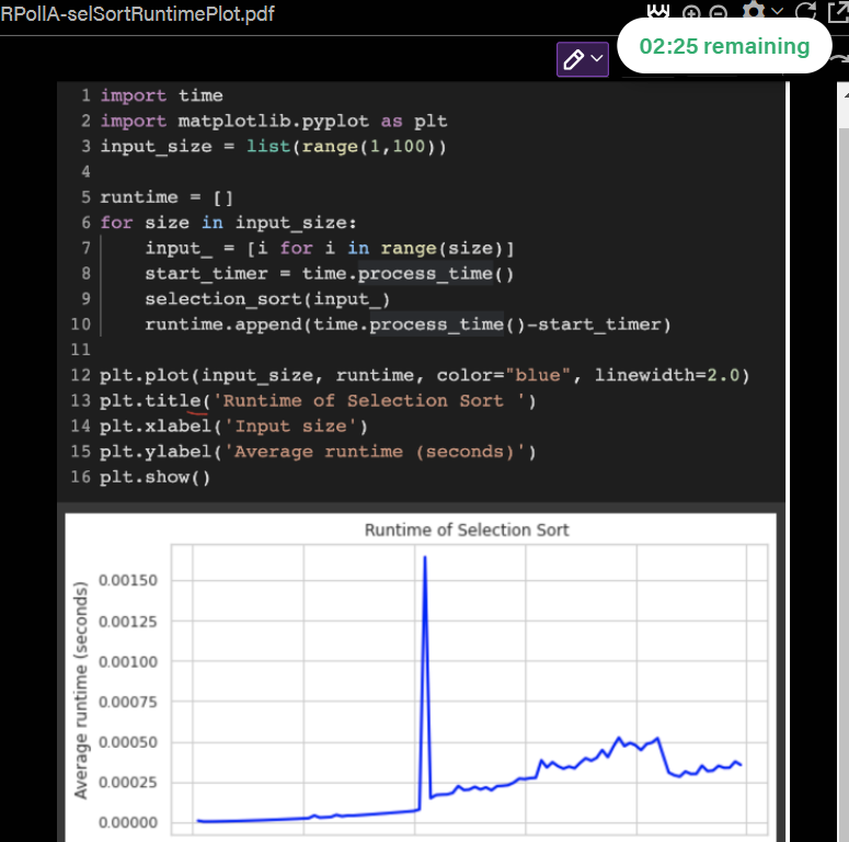 Solved Which part of the code make the graph of the | Chegg.com