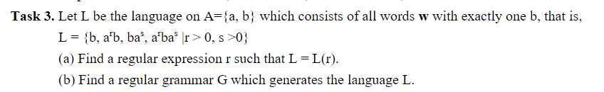 Solved sk 3. Let L be the language on A={a,b} which consists | Chegg.com