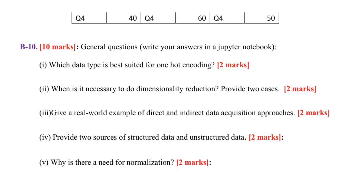 Solved Problem A [50 Marks]: Consider data given in | Chegg.com