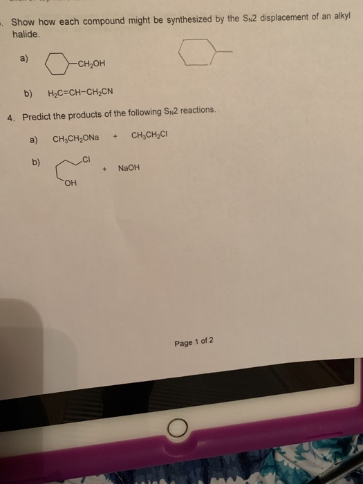 Solved . Show how each compound might be synthesized by the | Chegg.com