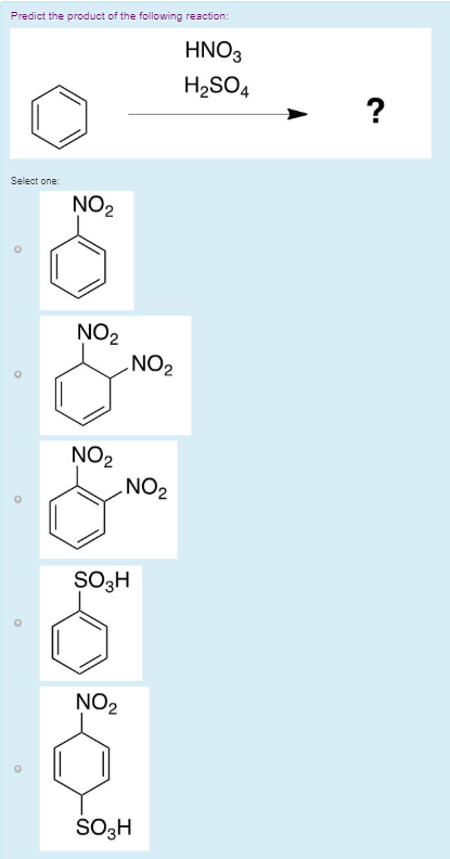 Solved Predict the product of the following reaction: HNO3 | Chegg.com