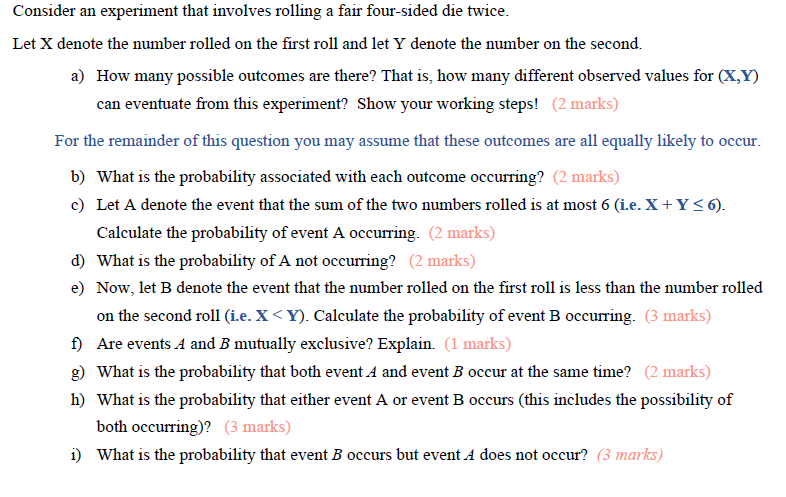 Solved Consider an experiment that involves rolling a fair | Chegg.com
