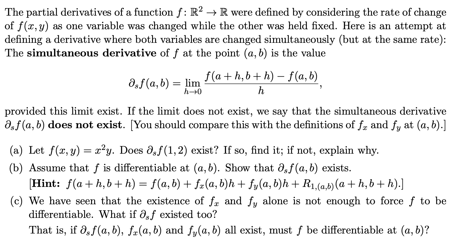 Solved The partial derivatives of a function f: R2 + R were | Chegg.com
