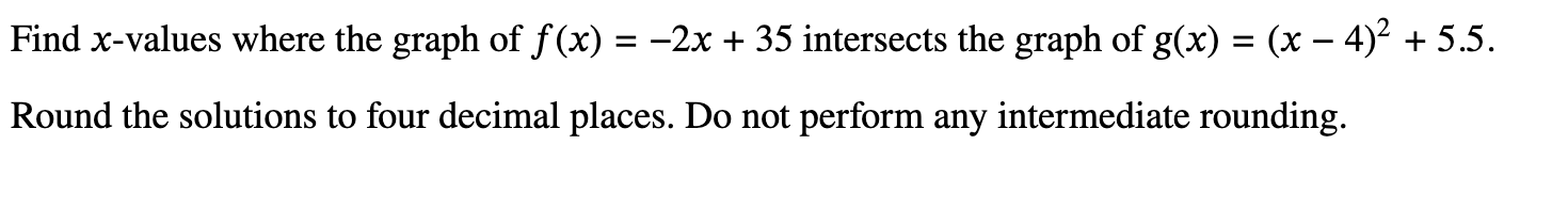 Solved Find x-values where the graph of f(x)=-2x+35 | Chegg.com