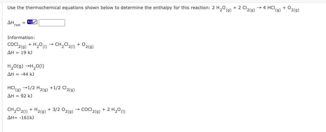 [Solved]: Use the thermochemical equations shown below to