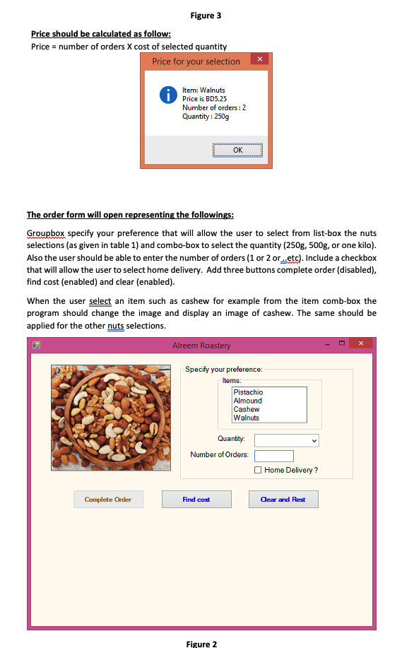 Solved Alreem Roastery has requested a windows application | Chegg.com