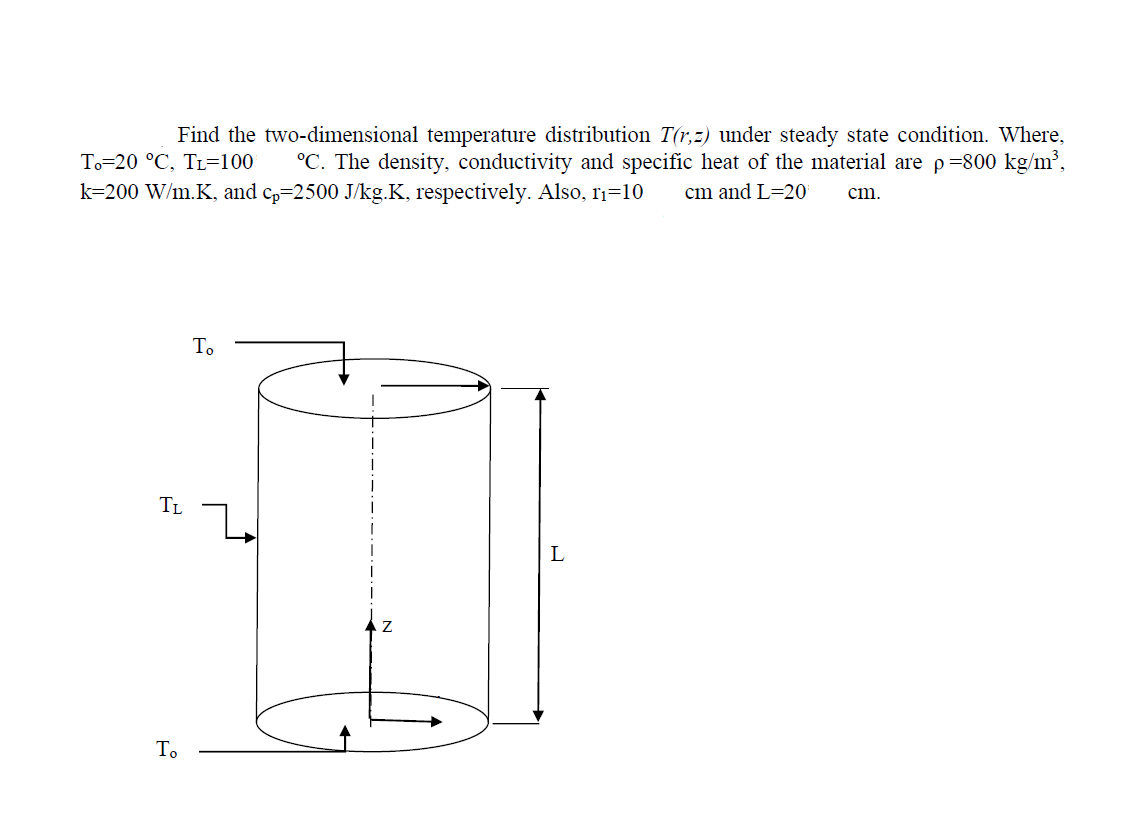 Solved Find the two-dimensional temperature distribution | Chegg.com