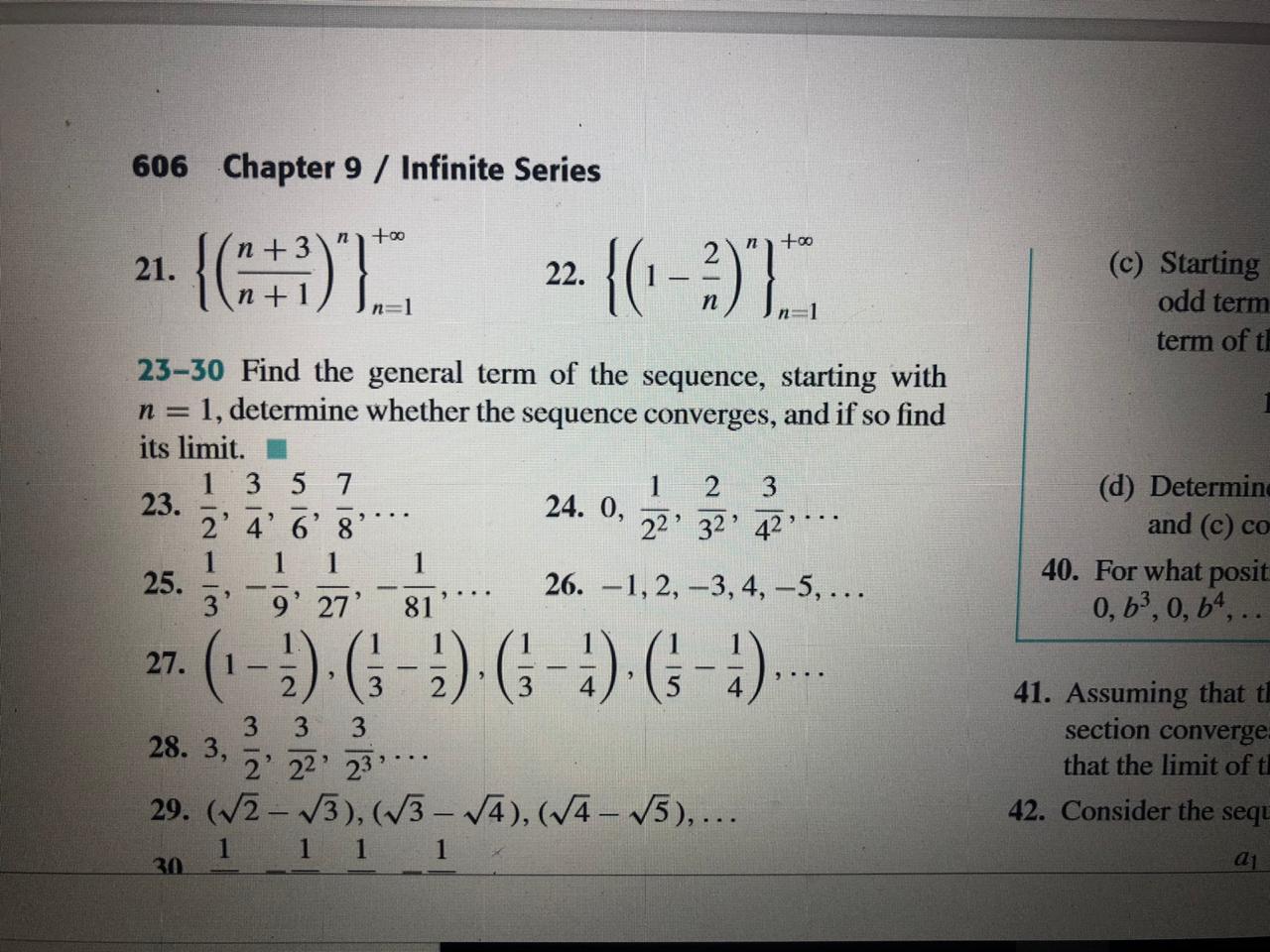 Solved 7-22 Write out the first five terms of the sequence, | Chegg.com