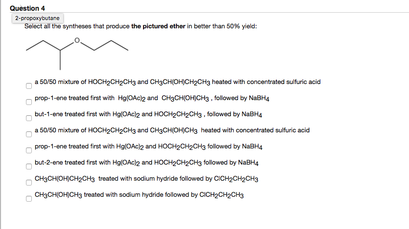 Solved Select all the syntheses that produce the | Chegg.com