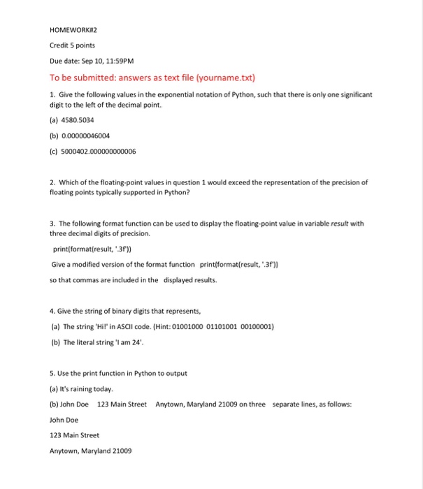 Solved Give the following values in the exponential notation | Chegg.com