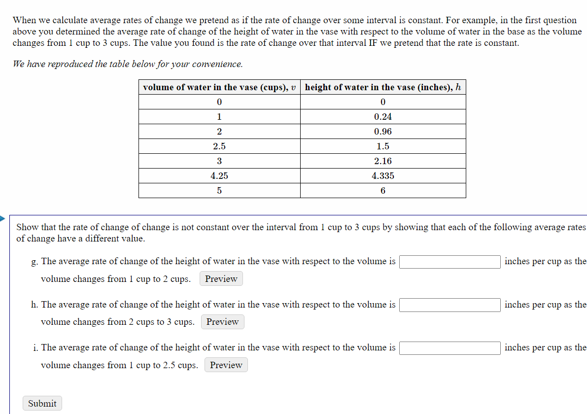 Solved When we calculate average rates of change we pretend | Chegg.com