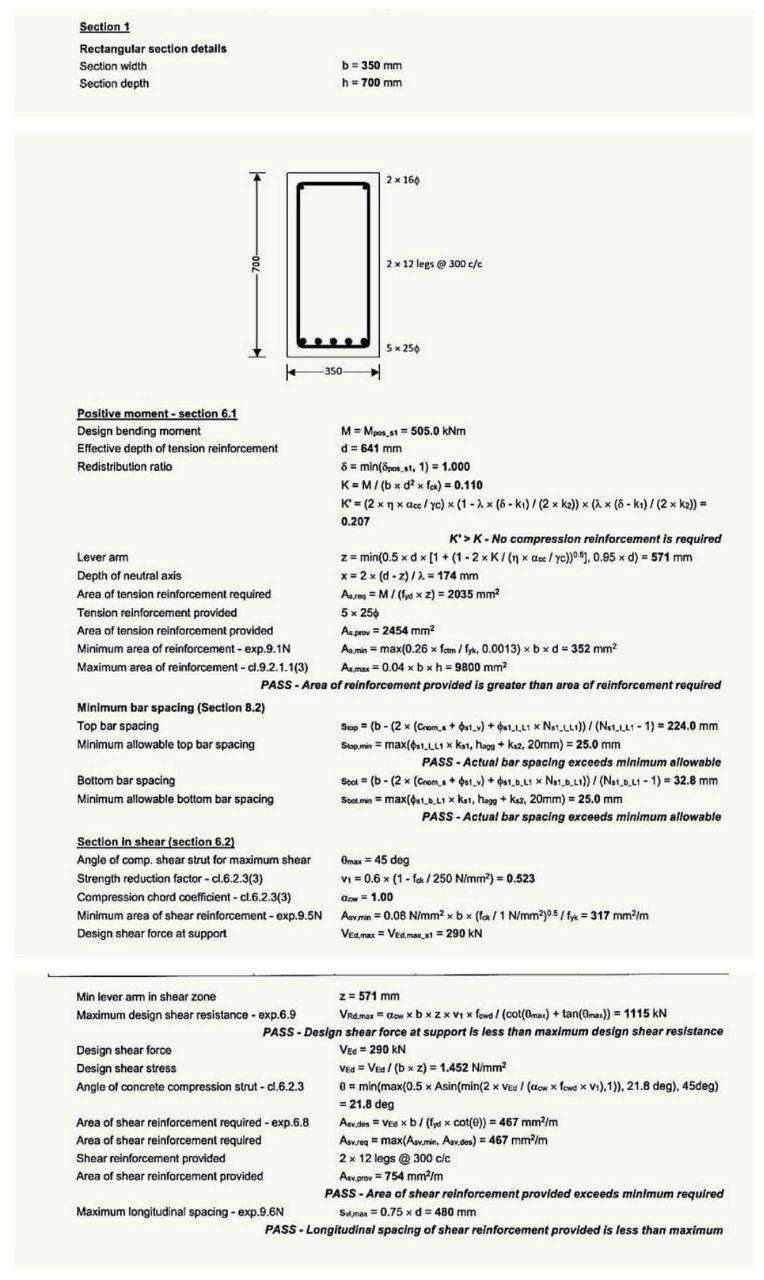 Solved Section 1 Rectangular section details Section width | Chegg.com