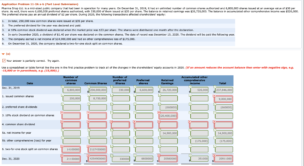 Application Problem 11-2A a-b (Part Level Submission) | Chegg.com