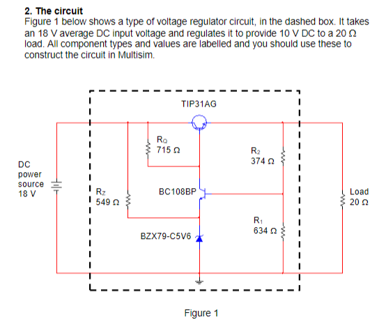Solved 2. The circuit Figure 1 below shows a type of voltage | Chegg.com